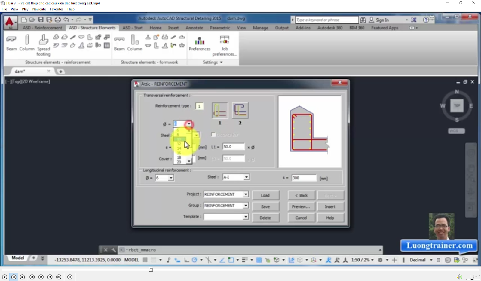 Video Hướng dẫn Autocad Structure Detailing(ASD) | LaoEdu
