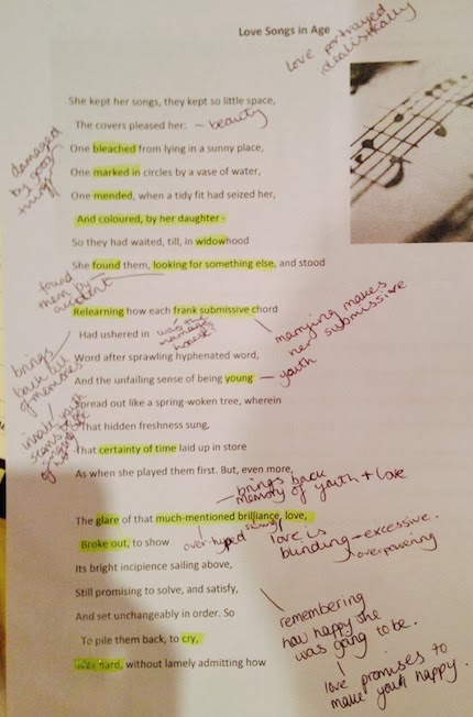 Natasha Perkin's AS Literature Blog: Love Song in Age