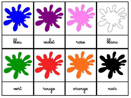 Crapouillotage: Cartes de nomenclatures : COULEUR