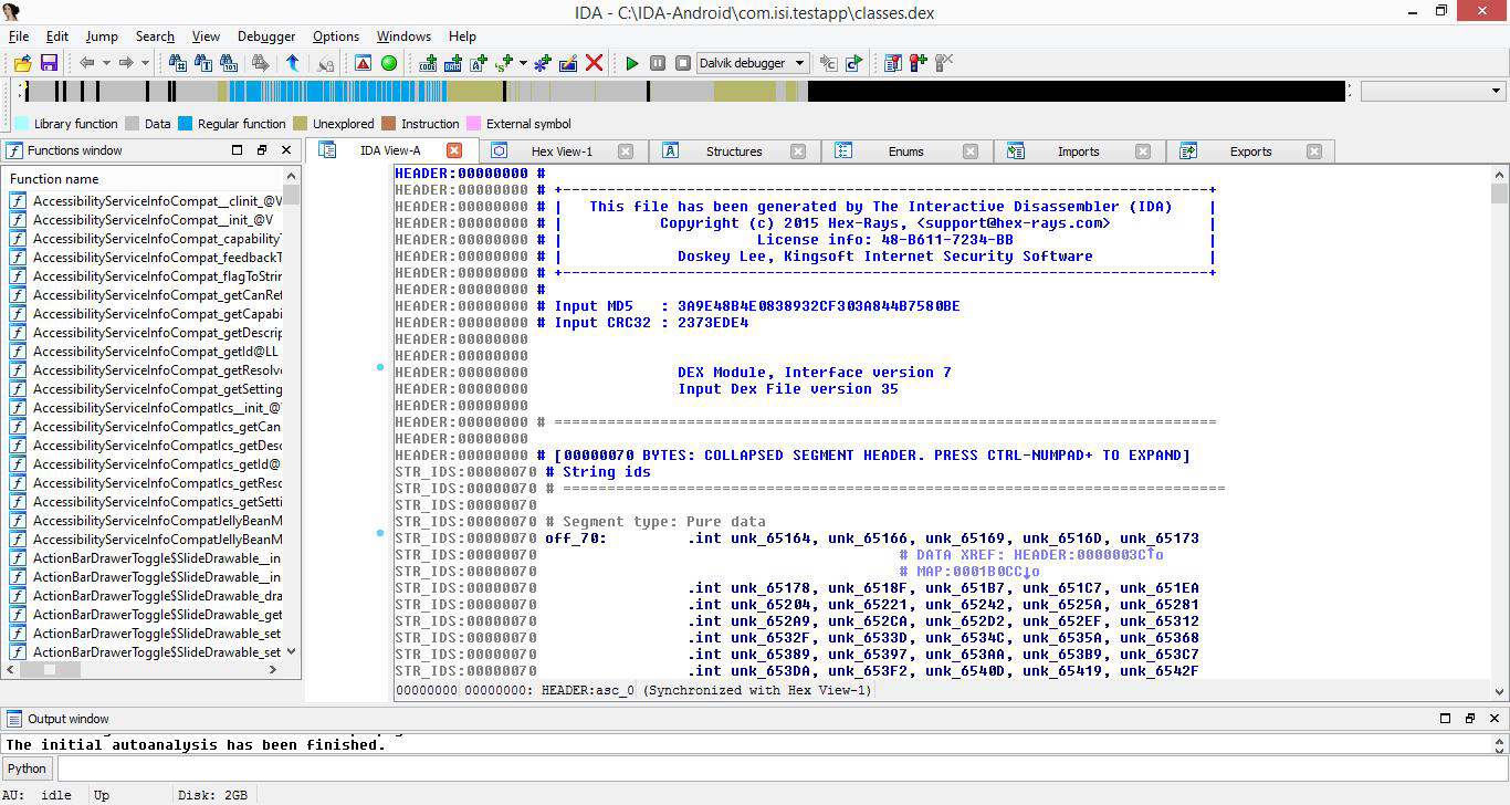 Debugging a una App de Android con IDA PRO - Parte 2 ~ C43S4RS