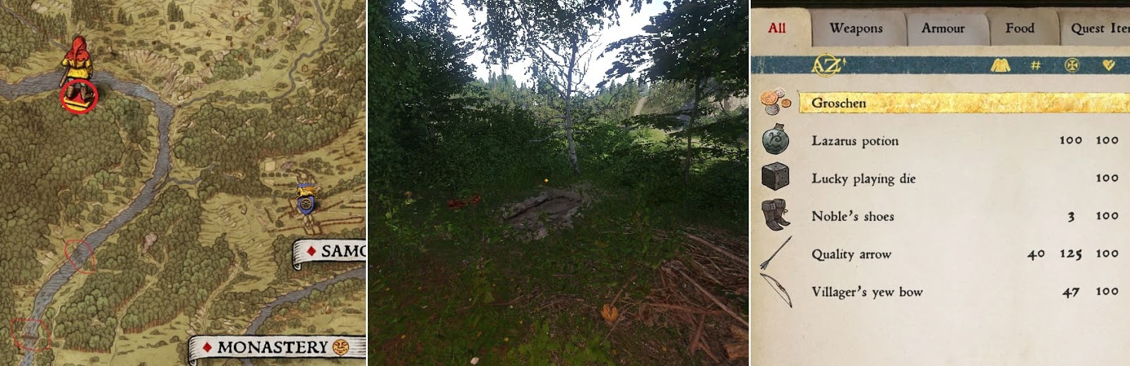 킹덤 컴 보물지도 공략 / 보물 사냥꾼 헨리의 모험 / KCD Treasure Map locations