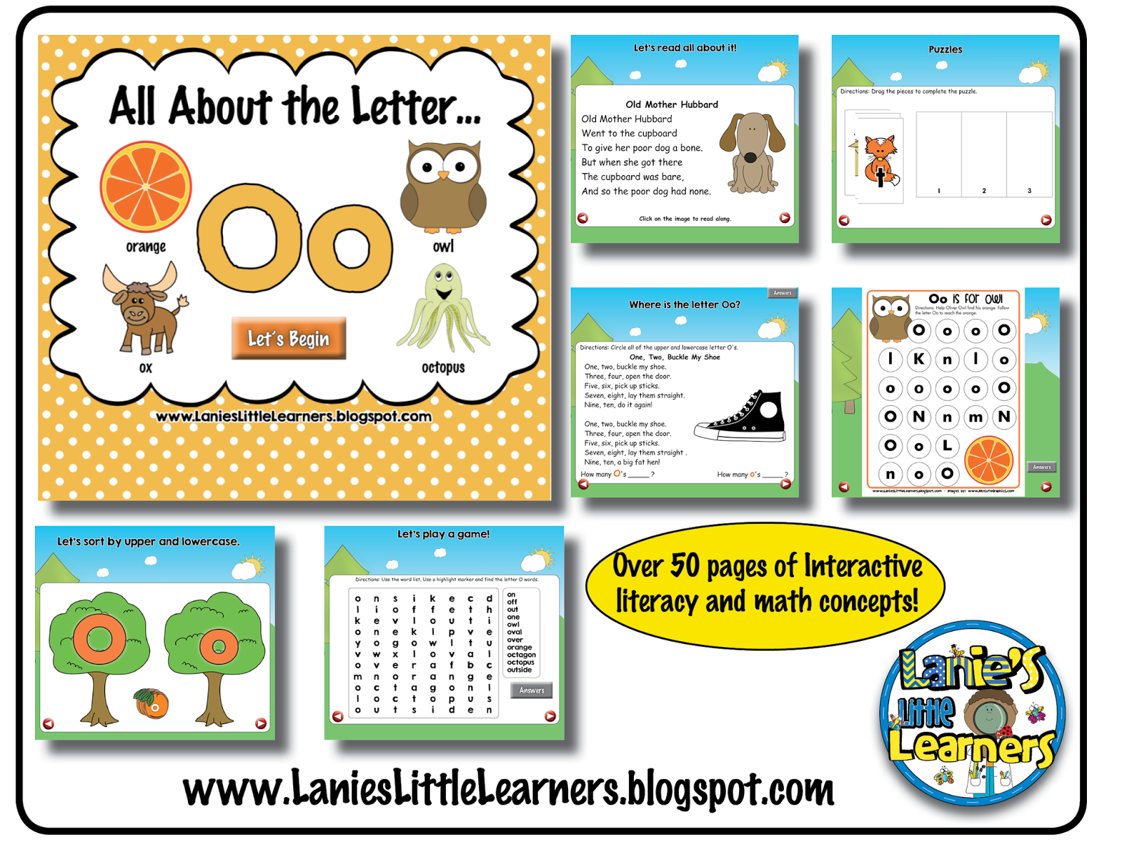 Lanie's Little Learners: All About the Letter Oo {Letter of the Week ...