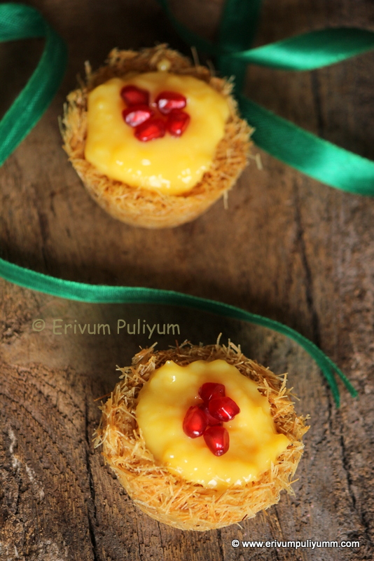 Erivum Puliyum: Semiya Custard Pudding | Vermicelli Custard Pudding ...
