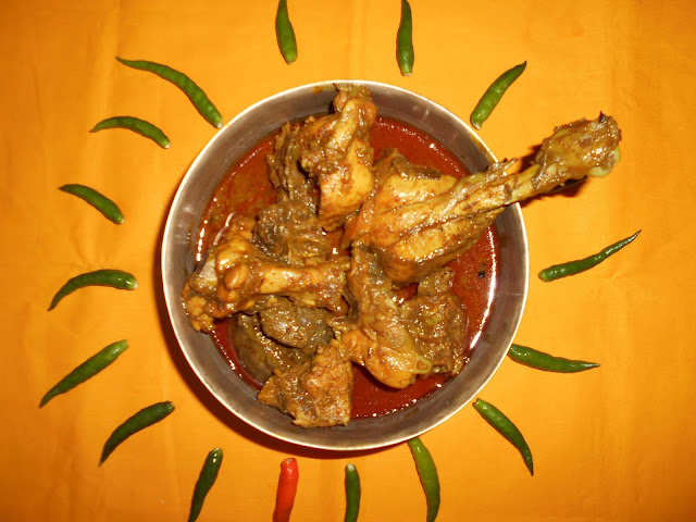 Paramita's Kitchen: Doi Chicken / dahi chicken recipe / Chicken with ...