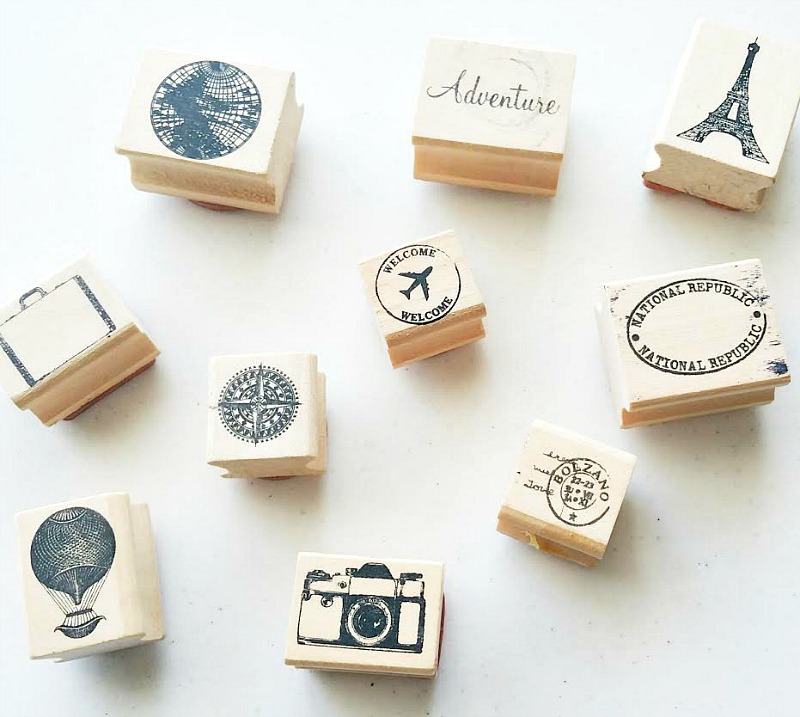 Travel Themed Stamps / Seaweed Kisses