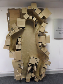 Emma Little Sculptor: Cardboard Installation!