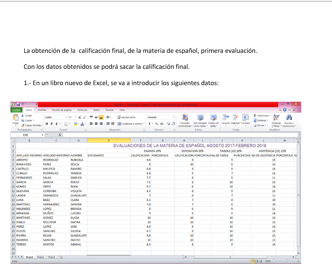CÓMO USAR EXCEL PARA HACER UN FORMATO DE EVALUACIÓN