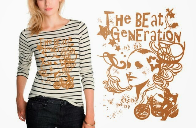 Diseños para estampas y rapports: The beat generation