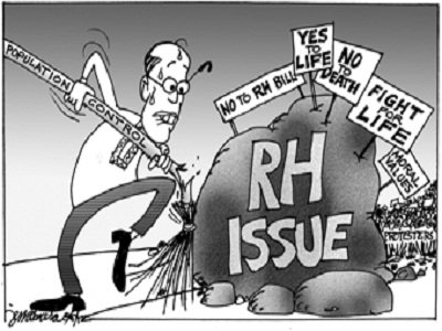 The Catholic Position on the RH Law: Three Inquirer editorial cartoons ...