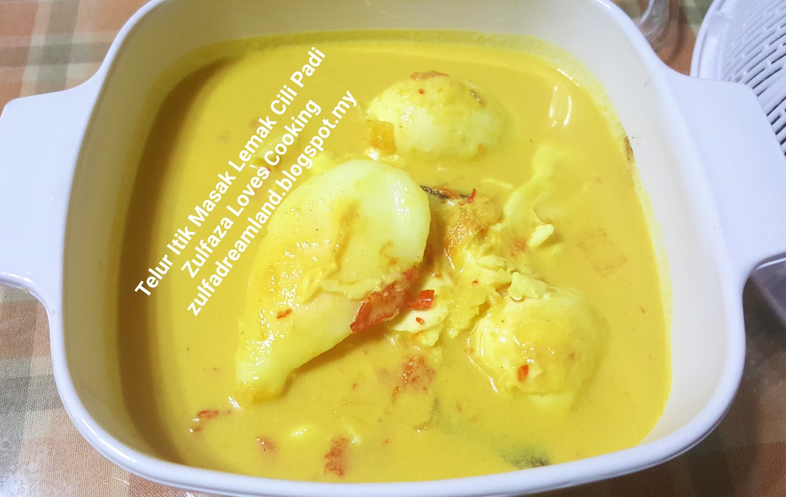 ZULFAZA LOVES COOKING: Telur itik masak lemak cili padi