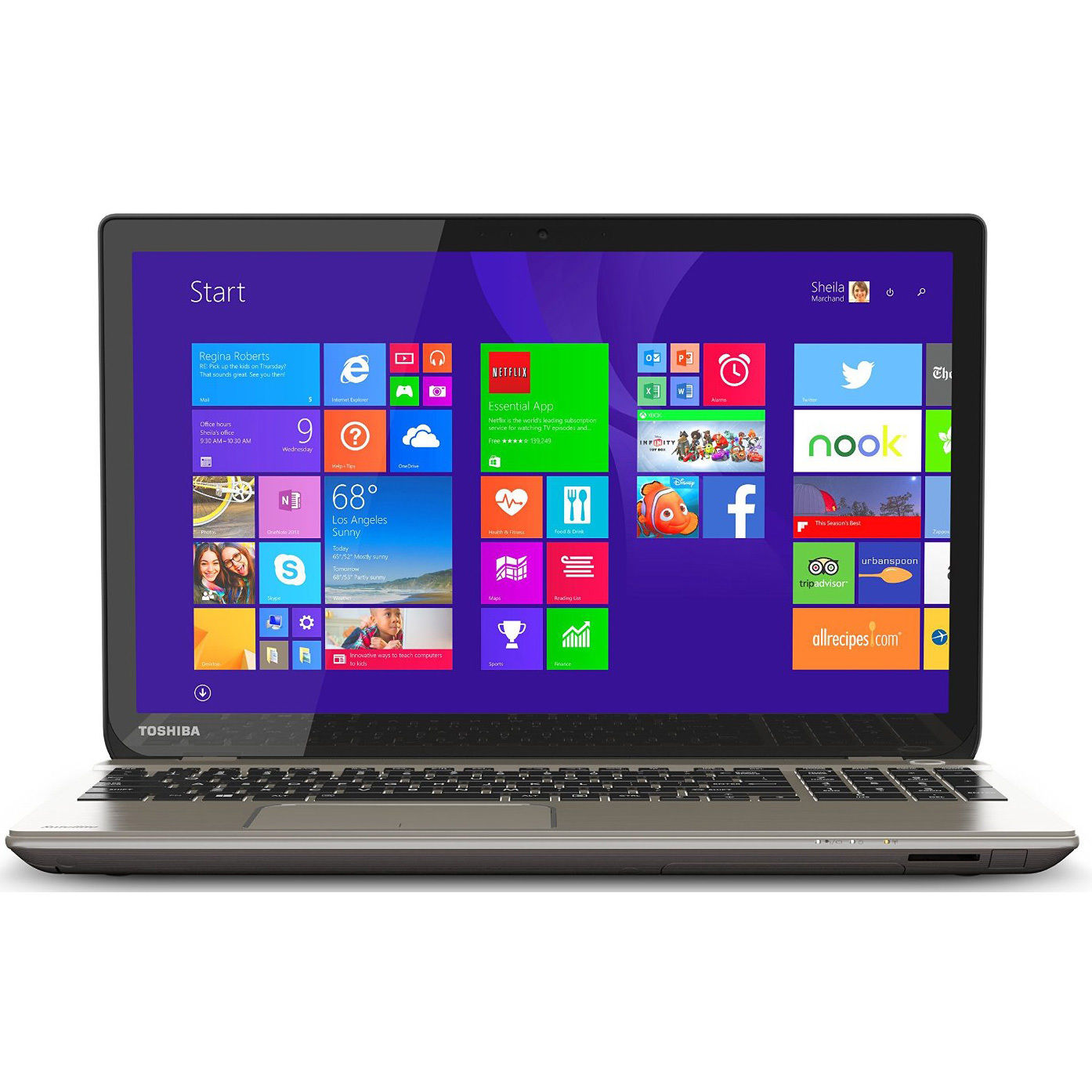Toshiba Satellite P55T-B5154 touchscreen laptop