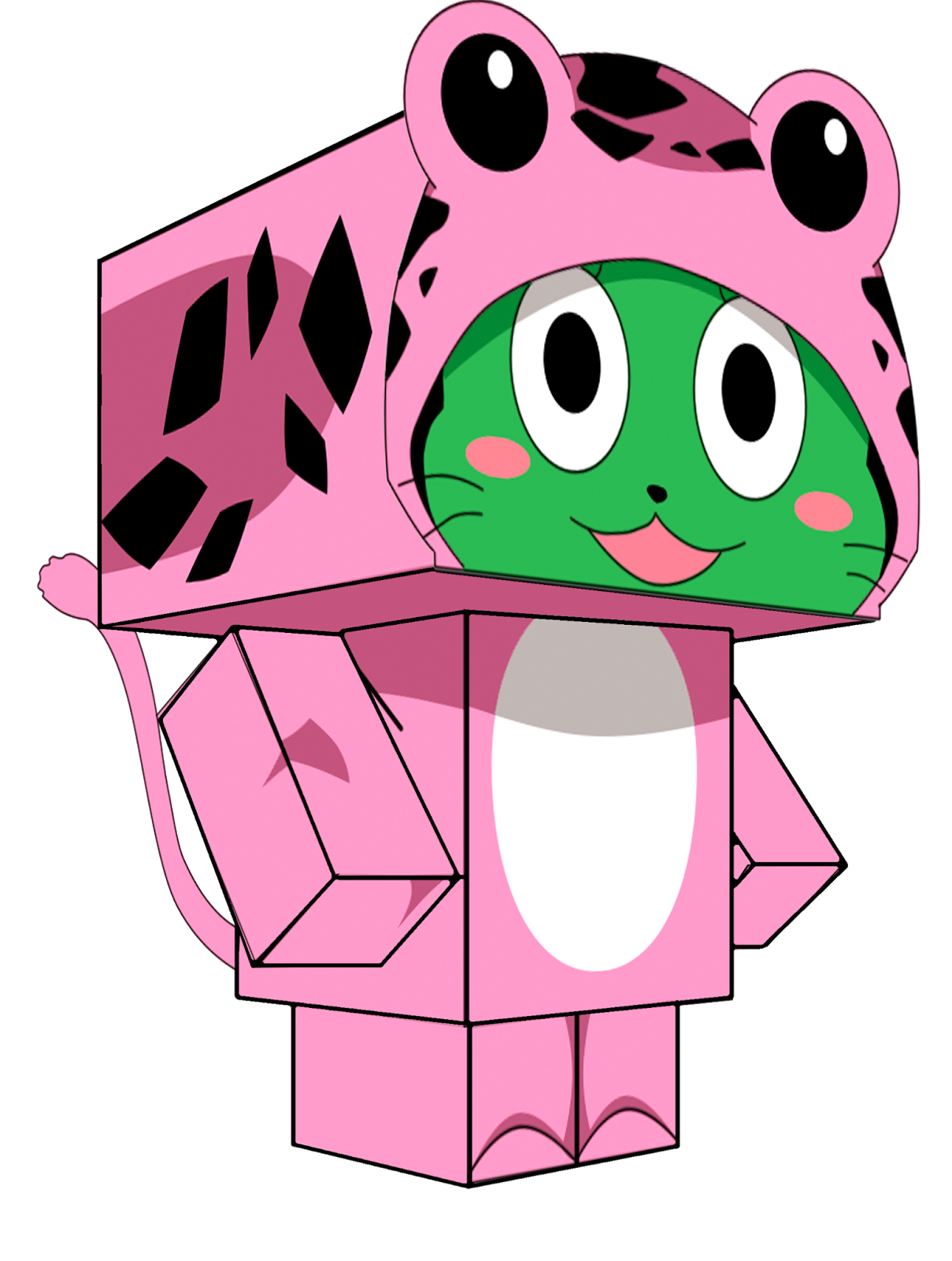 MangaPapercraft: Charle , Frosh , Happy , Lily y Lector (Fairy Tail)