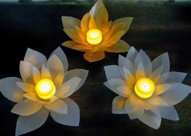DIY Lotus Flower by using Milk Jug - The Idea King