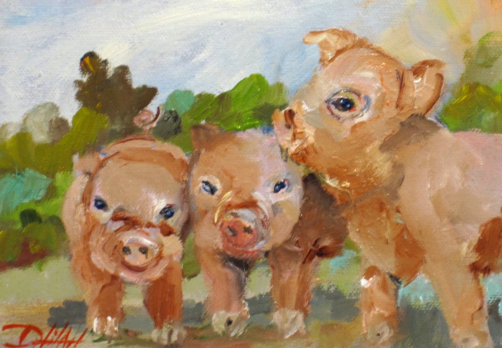 Painter Pig: Pig Paintings
