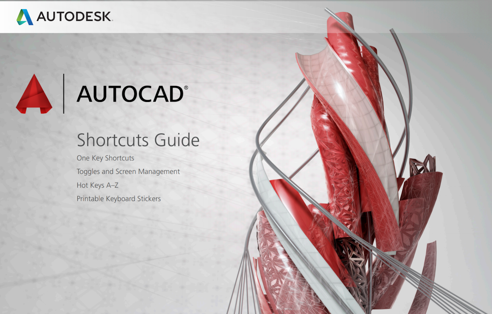 Autodesk AutoCAD shortcut commands with pdf
