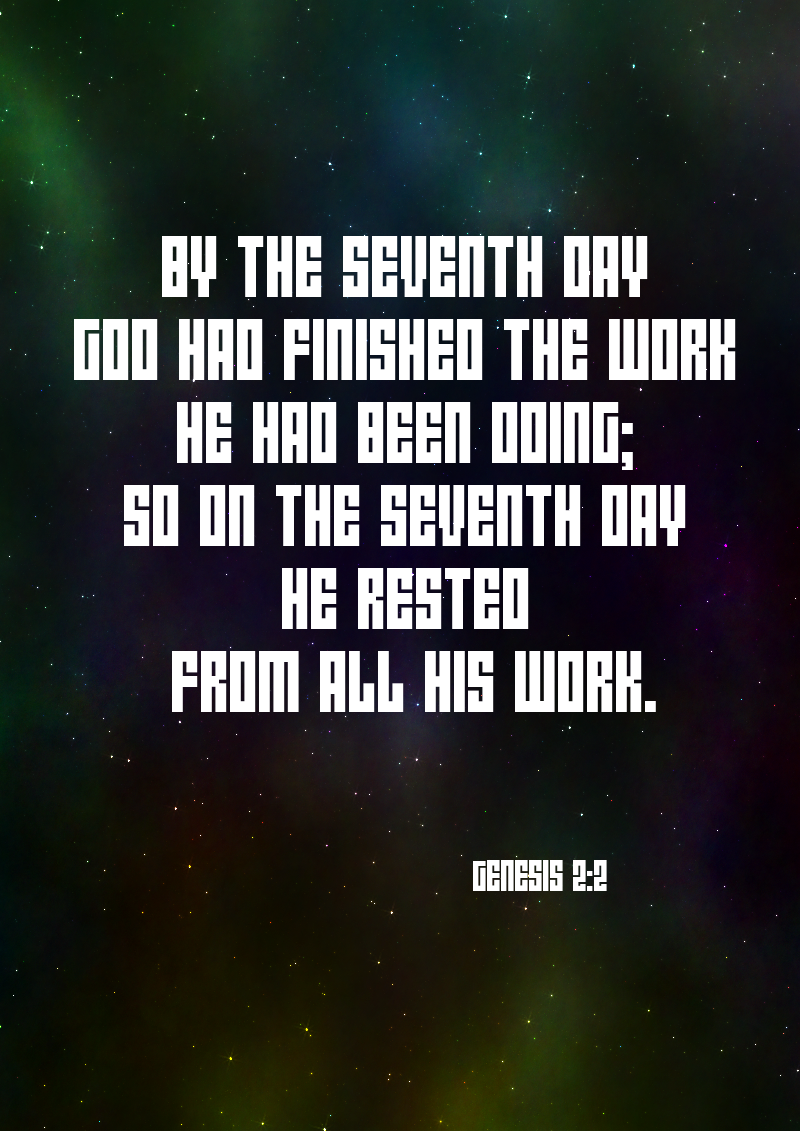 Genesis 2:2 The beginning