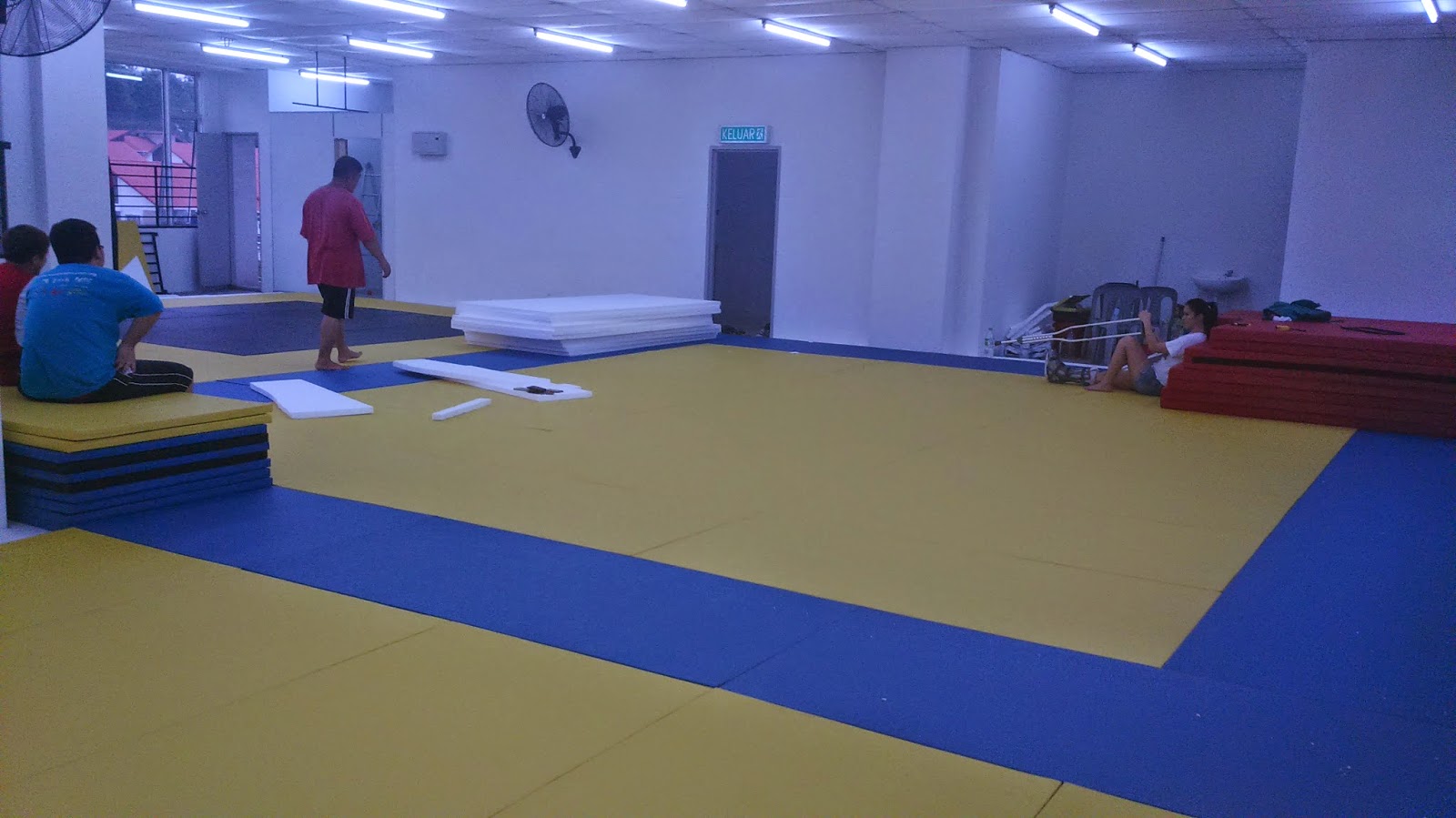 KL Judo Centre @Forum Pudu: Dojo now fully matted.