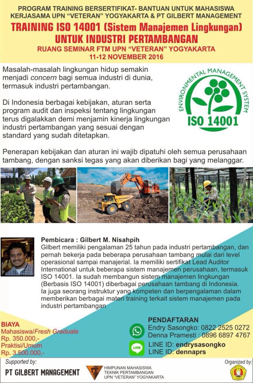 [PROGRAM] Training ISO 14001 Sistem Manajemen Lingkungan Untuk Industri ...