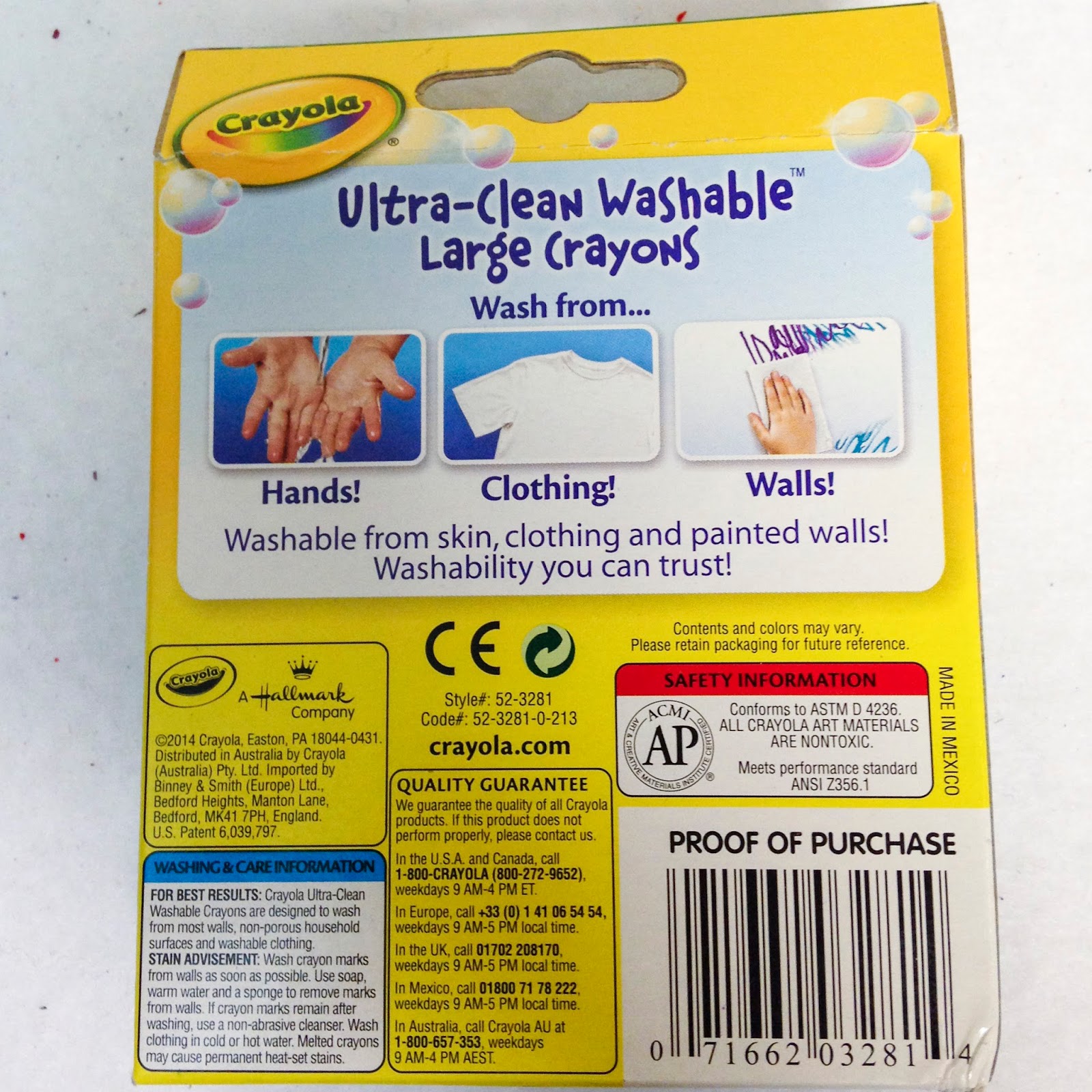 Ultra Clean Washable Crayons: What's Inside the Box | Jenny's Crayon ...