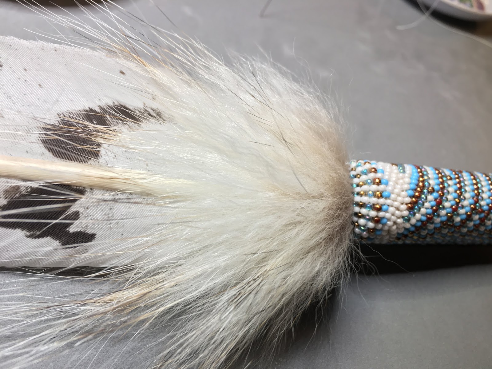 Dreamkeeper Creations: Sacred Peyote Gourd Rattle and Saging Feather