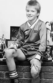 Early life, David Beckham , When he was a small child