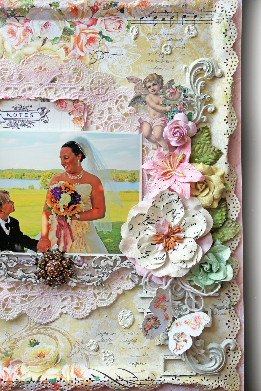 My Glitter Coated Life: Sweet Memories Layout~Created with the Scraps ...