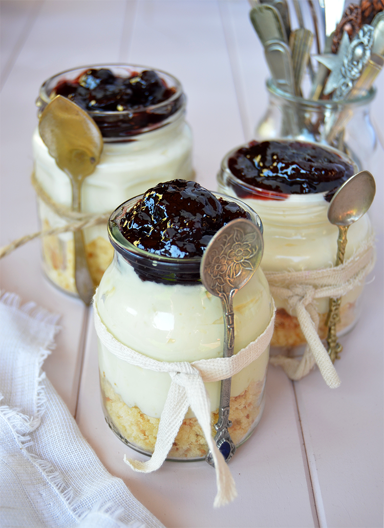 Cheesecake en frascos / Recetas dulces, fáciles y ricas! / Tres Tenedores