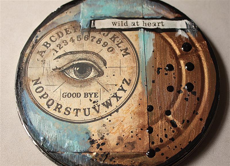 Mixed Media Place: Altered clock by Cristin