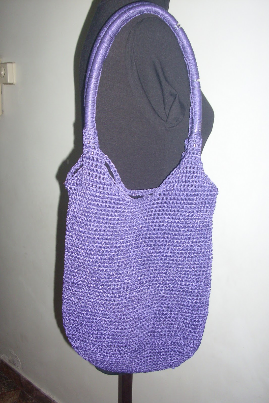 ME ANIMO A VOLAR: CARTERA CROCHET- Violeta