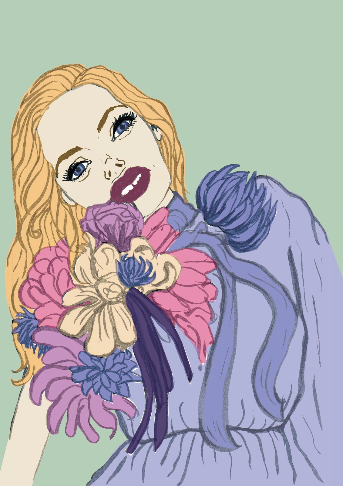 Jo Fenn . Painter . Illustrator .: fashion girls illustrations