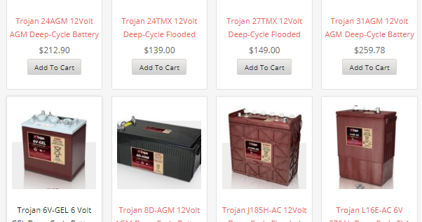 Trojan Deep Cycle RV Battery