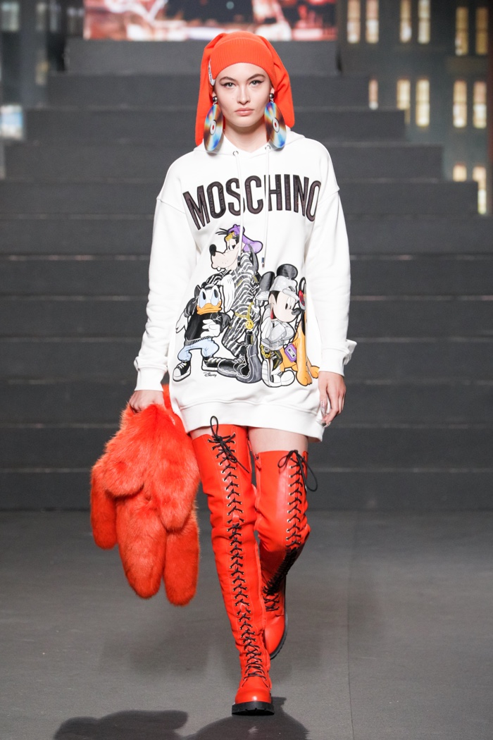Top models sashay down the Moschino x H&M Runway