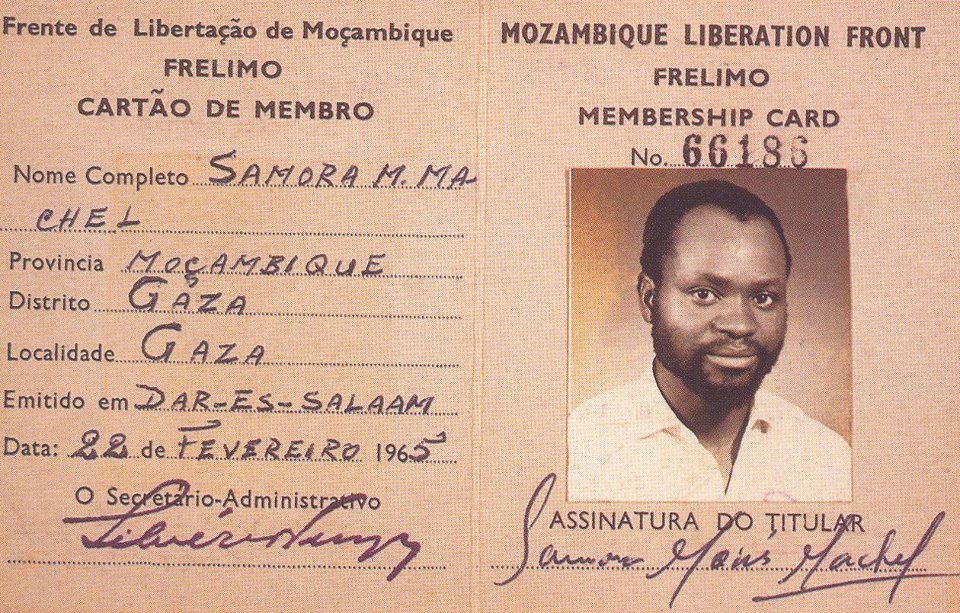 Historiando: debates e ideias: CARTÃO DE MEMBRO DA FRELIMO – SAMORA ...