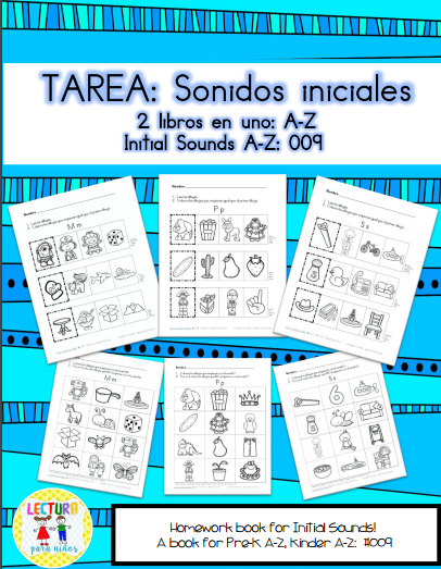 Mommy Maestra: Free Download: Beginning Sounds in Spanish Homework Book ...