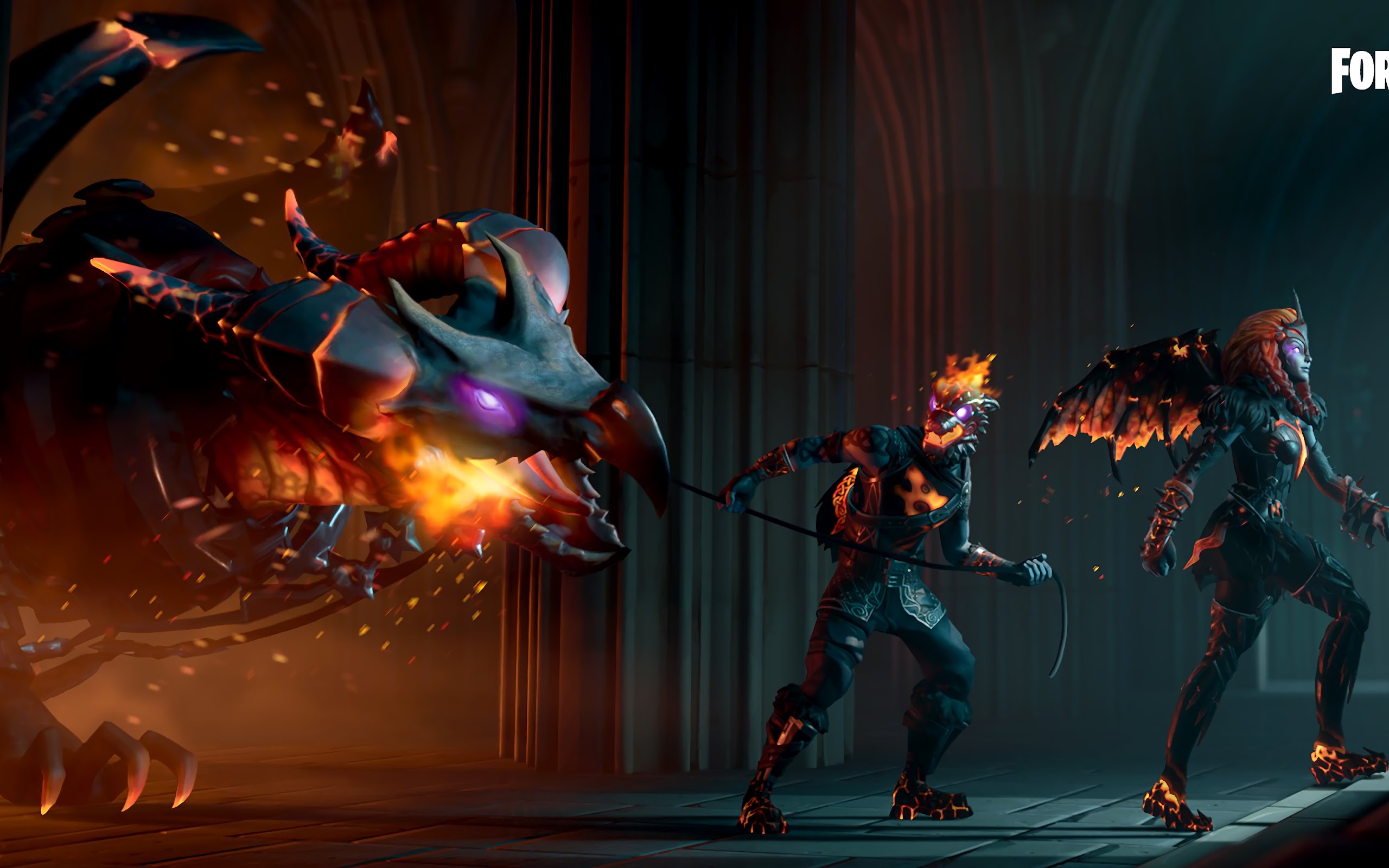 Fortnite, Molten Battle Hound and Molten Valkyrie, 4K, #149 Wallpaper ...