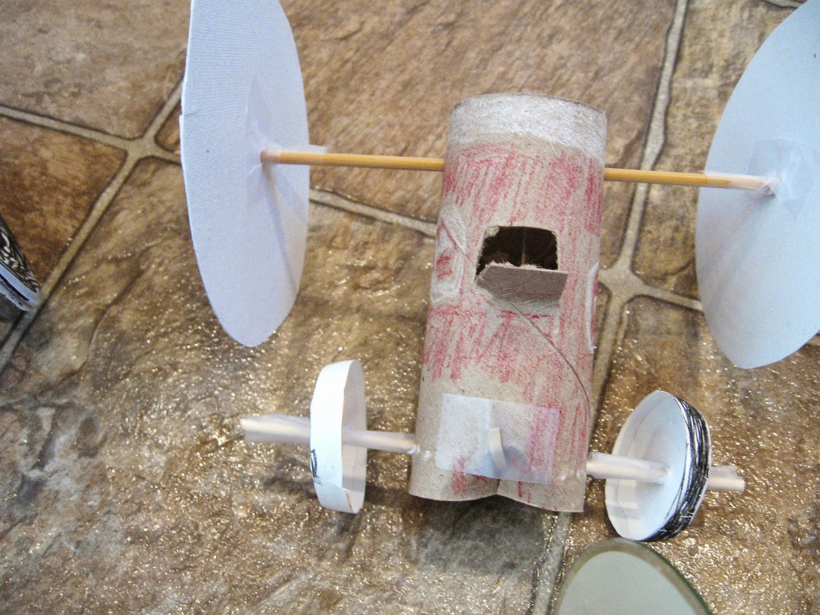 Almost Unschoolers: Summer Fun 2014 - Rubber Band Racers