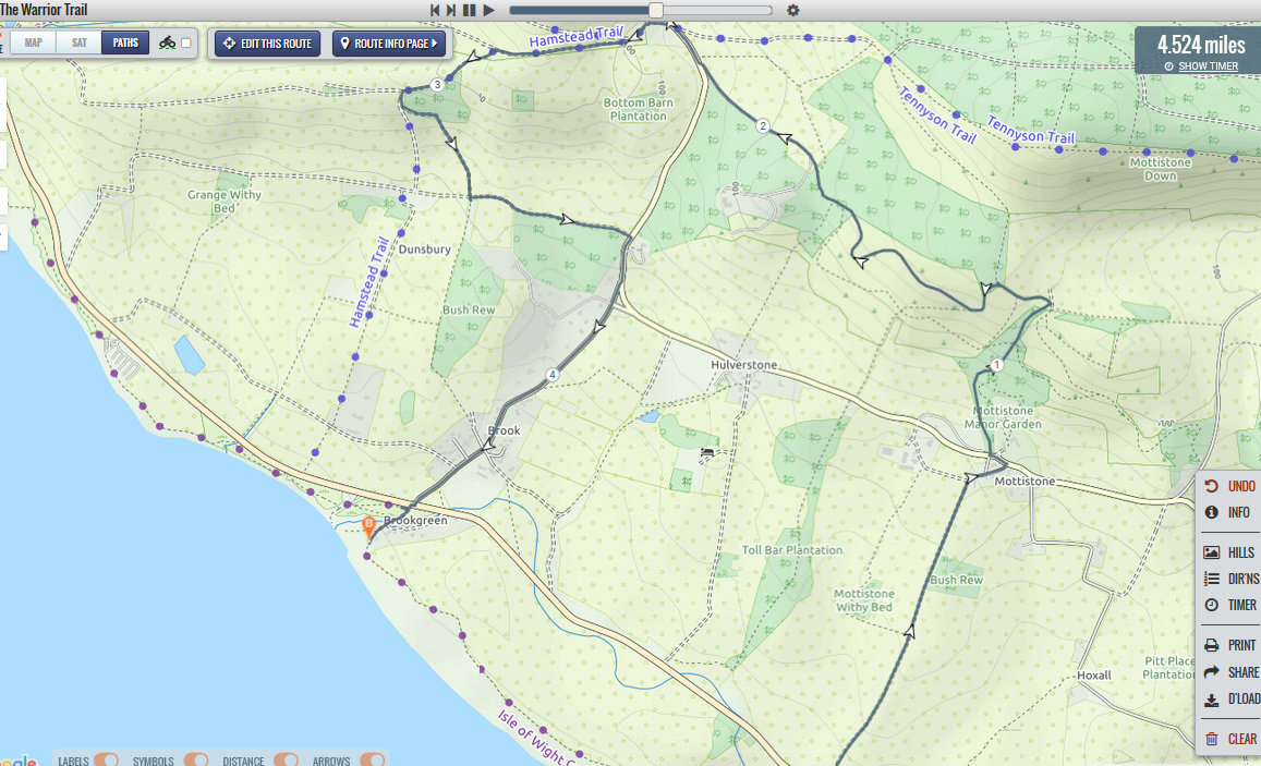 Lin's Isle of Wight Walking Blog: Walk 41 The Warrior Trail - 4.5 miles