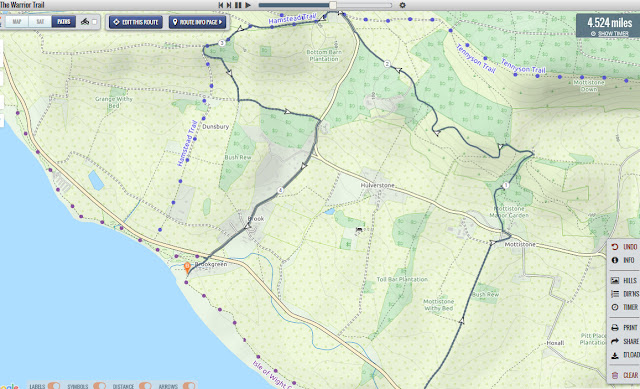 Lin's Isle of Wight Walking Blog: Walk 41 The Warrior Trail - 4.5 miles