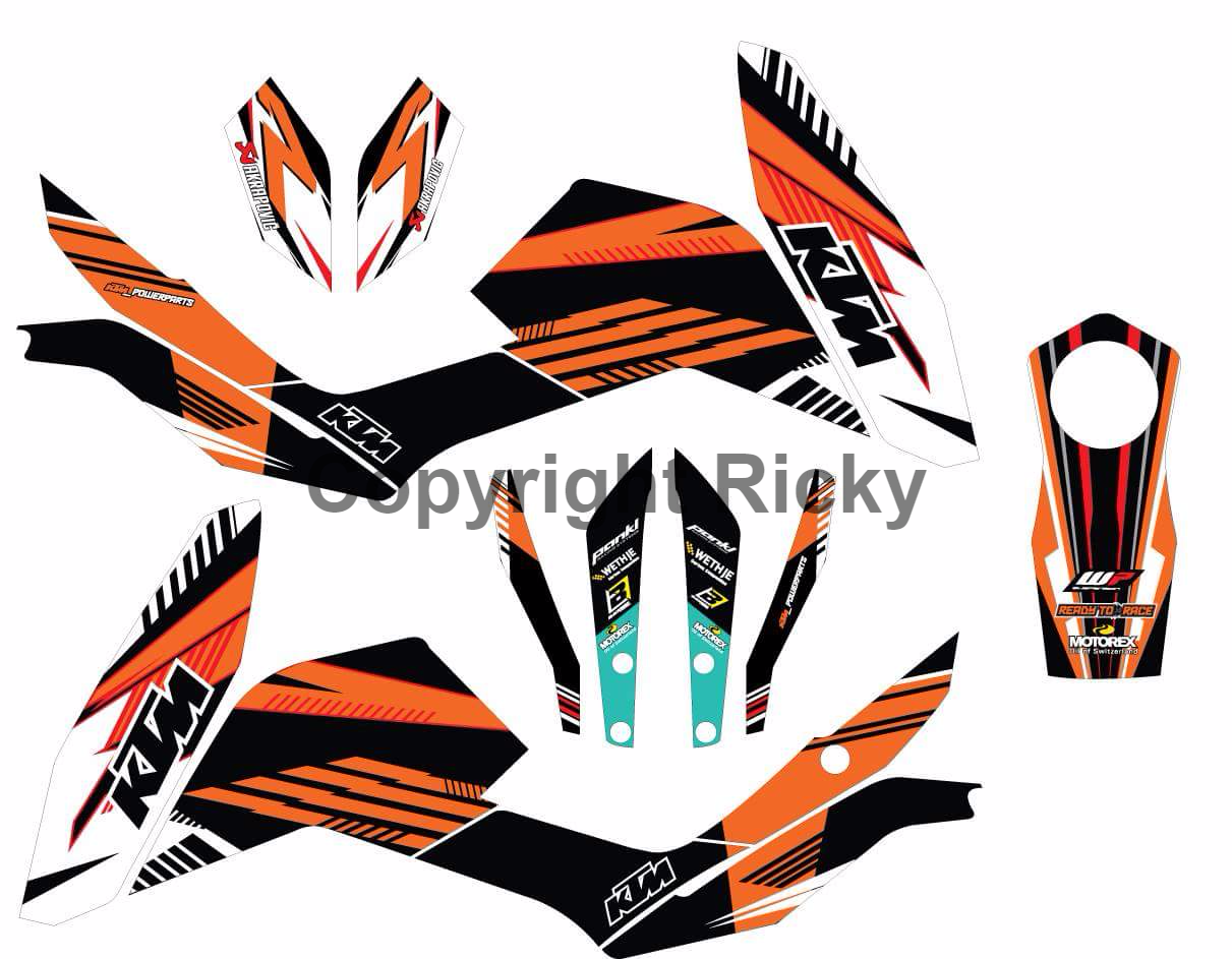 KTM Duke Custom Decals Graphics: New Custom Design Graphics KTM Duke ...