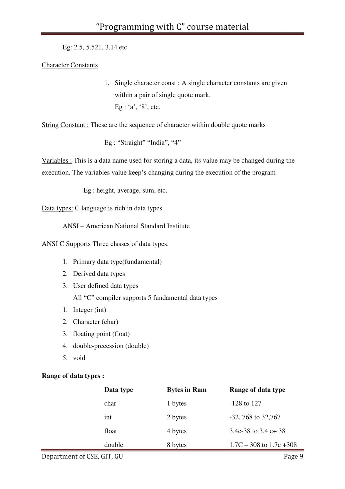 Dr. Mrinal Paliwal Blog: Basic Program Structure and Operators