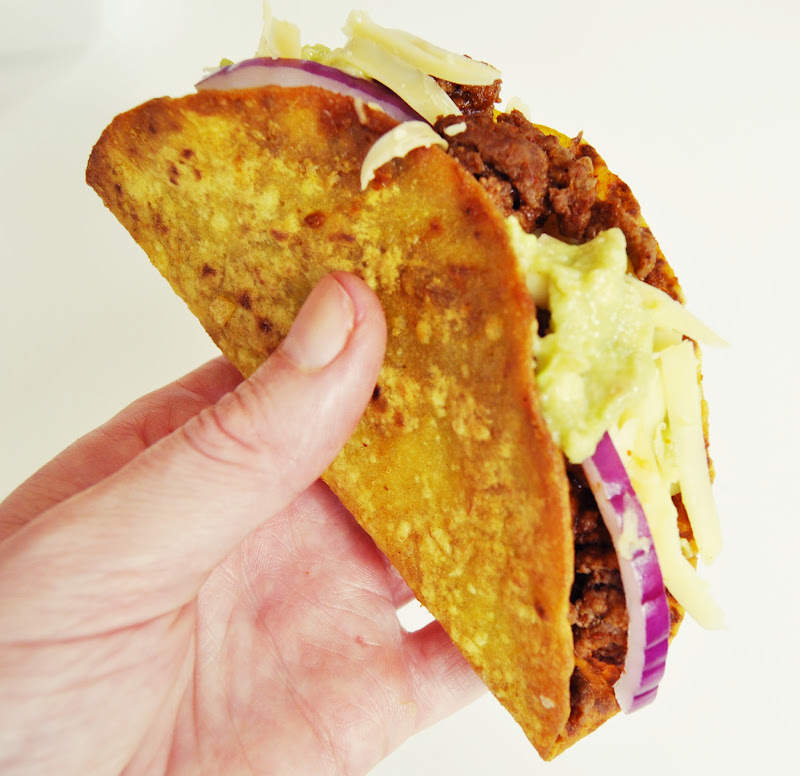 reminiscence kitchen: Knasende tacoskjell laget av lomper