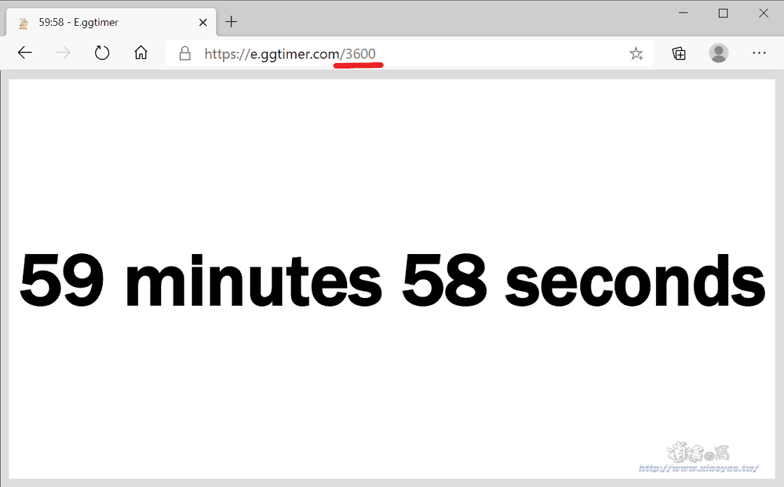 E.gg Timer 簡易型網頁版倒數計時器，自訂時間或開啟番茄鐘計時器