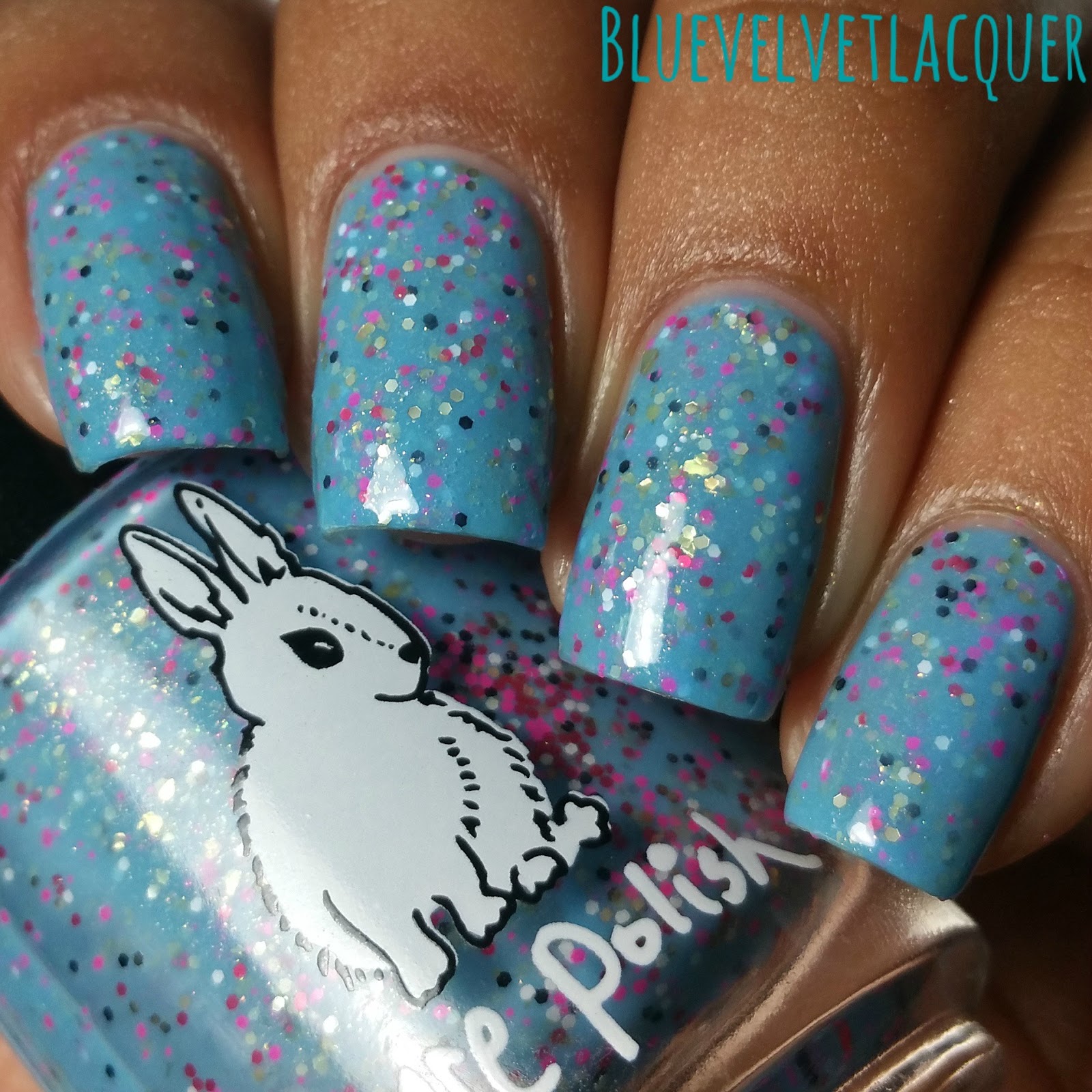 Blue Velvet Lacquer: 30 Days Of Colour Swatch Challenge: Day 1- Blue