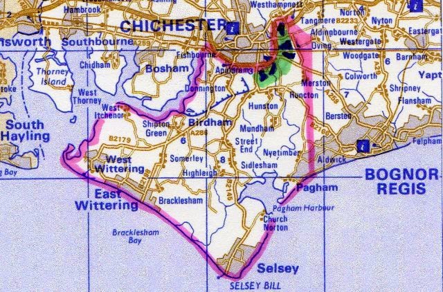 Birding the Selsey Peninsula: Site totals and Maps