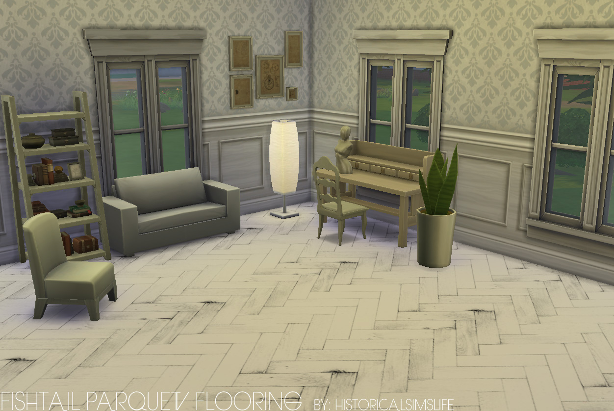 TS4: Fishtail Parquet Floor | History Lover's Sims Blog