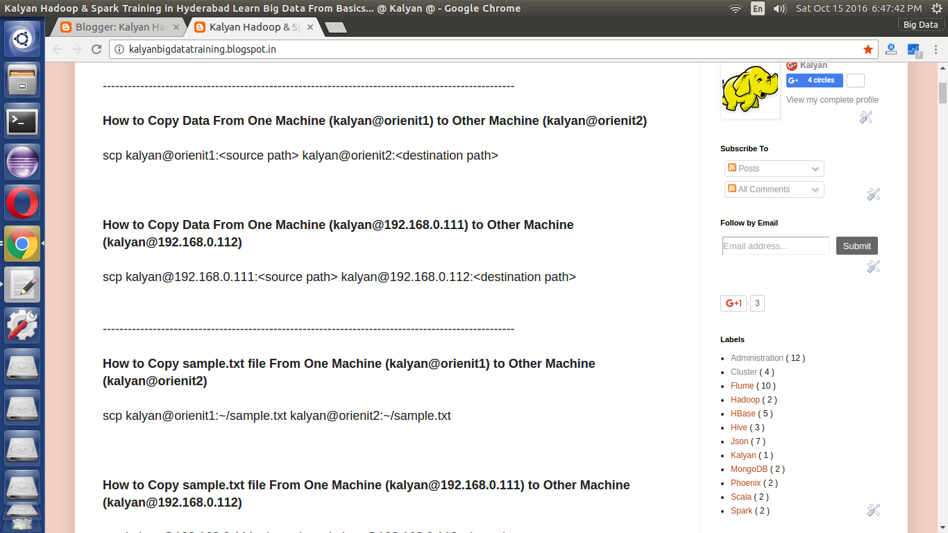 How To Copy Data From One Machine To Other Machine Spark Training In Hyderabad Hadoop How To Copy Data From One Machine To Other Machine Spark Training In Hyderabad Hadoop