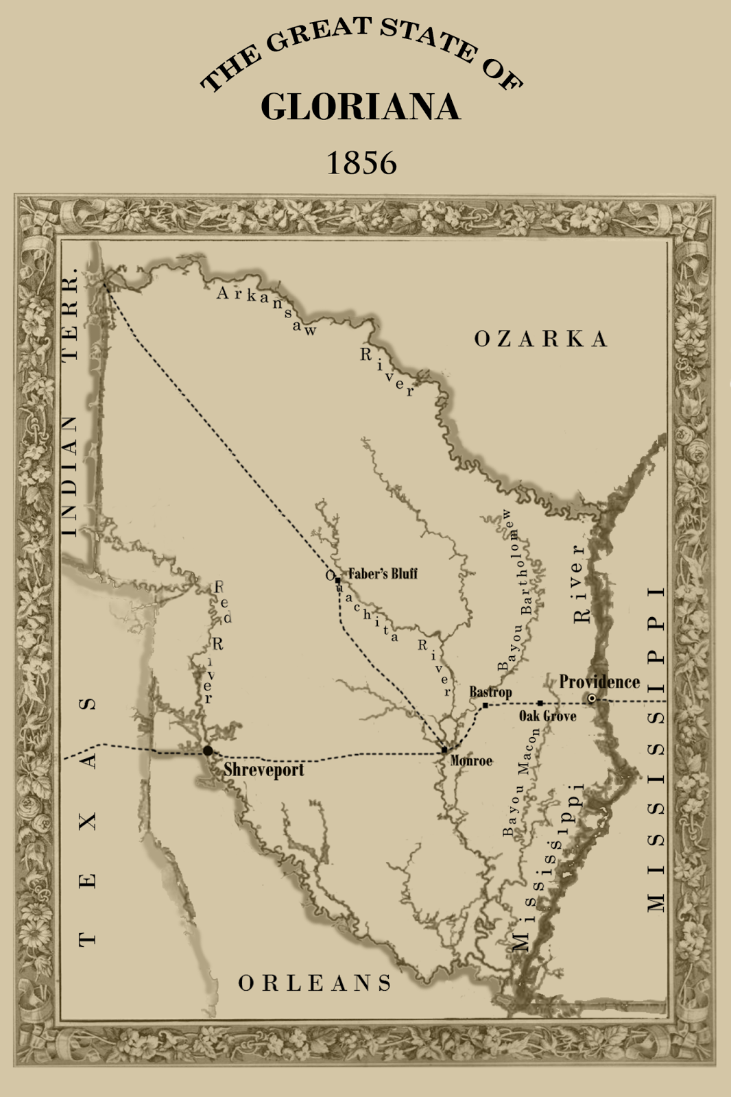 Alternate History Weekly Update: Map Monday: Gloriana by Jeff Provine