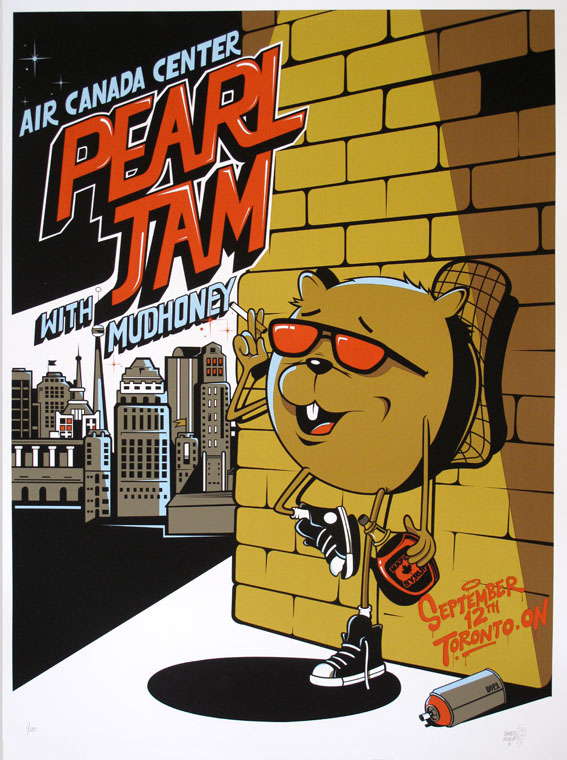 PoP-ArT Emporium: Dabs Myla's "Toronto Pearl Jam" Gig Posters