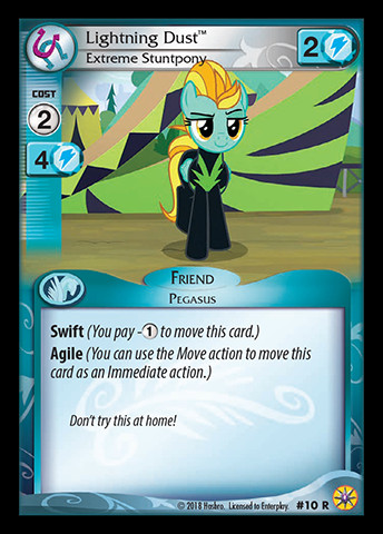 My Little Pony Lightning Dust, Extreme Showpony Friends Forever CCG ...