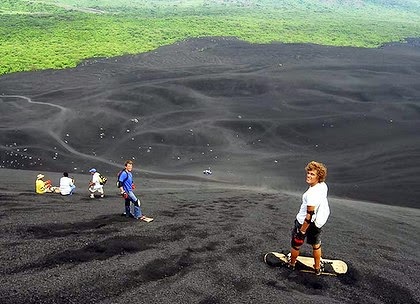 strange spots: Volcano Surfing :)